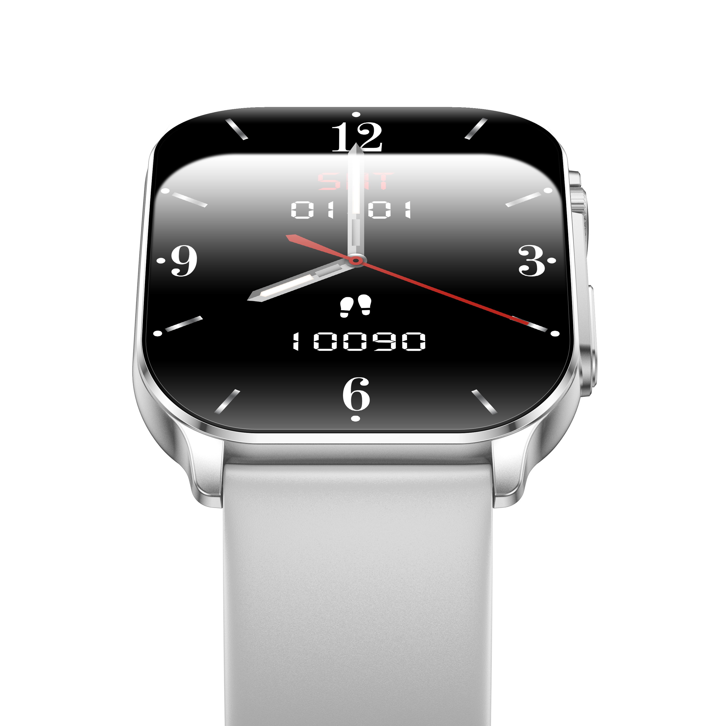 KW281M 2.01" AMOLED Flexible Curved Screen Smart Watch PVD Metal Frame ...