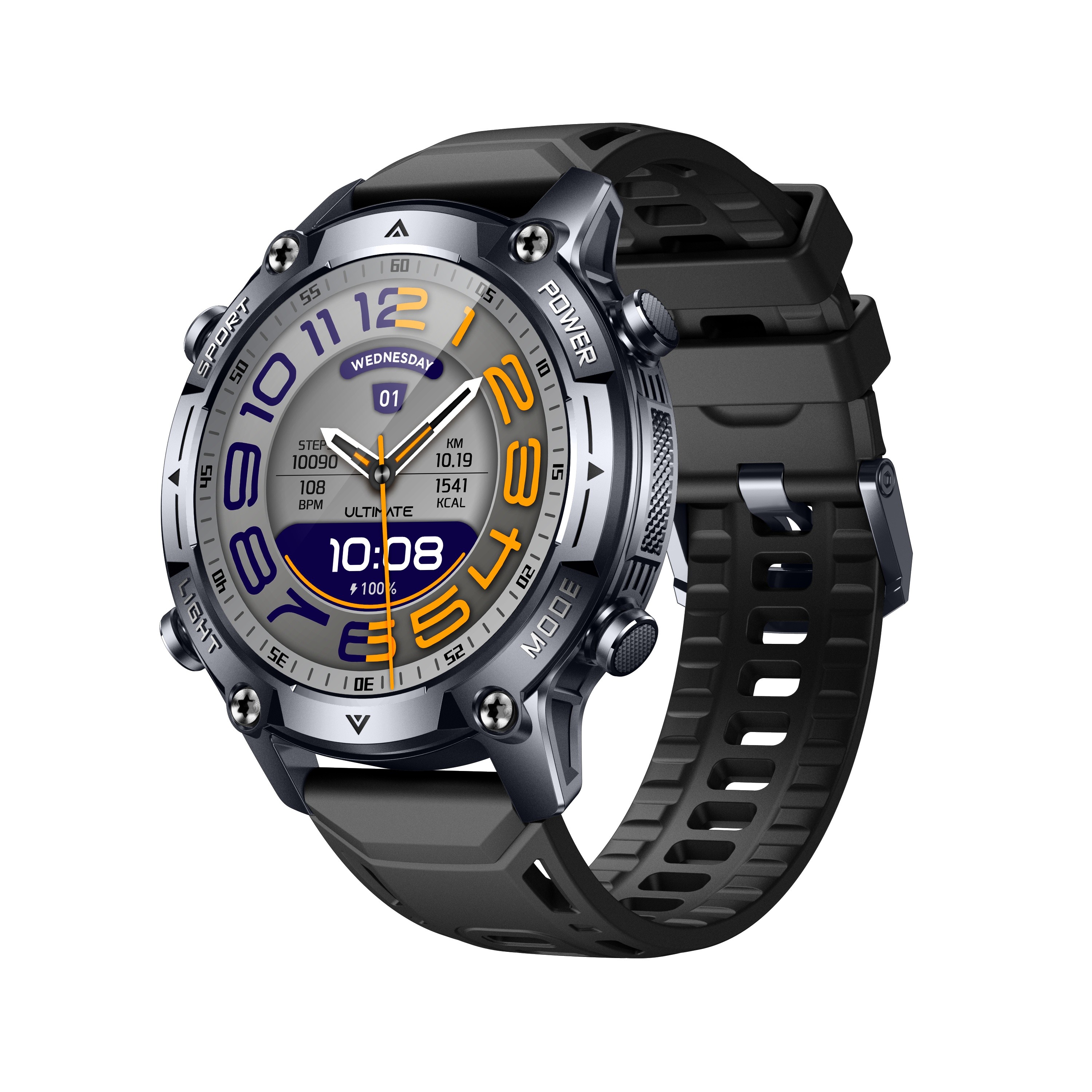 KW350 AMOLED AI Smartwatch with Real-Time Activity & Sleep Trackers AI ...