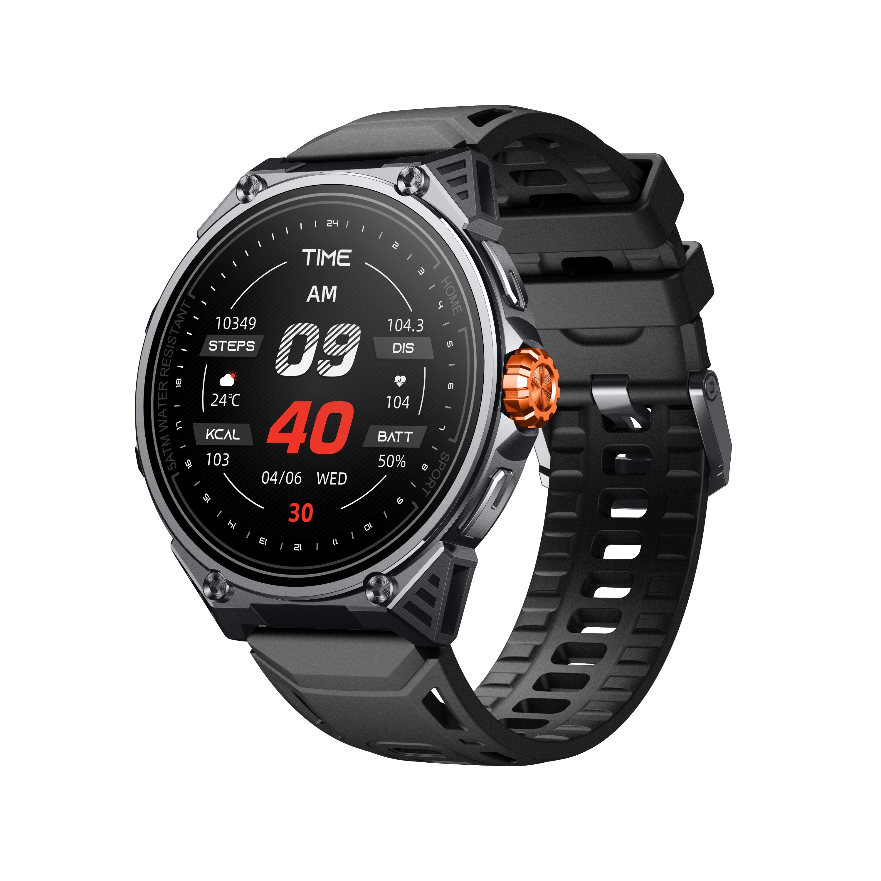 KW348 Fitness Smartwatch with Sleep Tracking, Navigation and AI-Powered ...